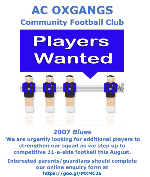 AC Oxgangs CFC Homepage